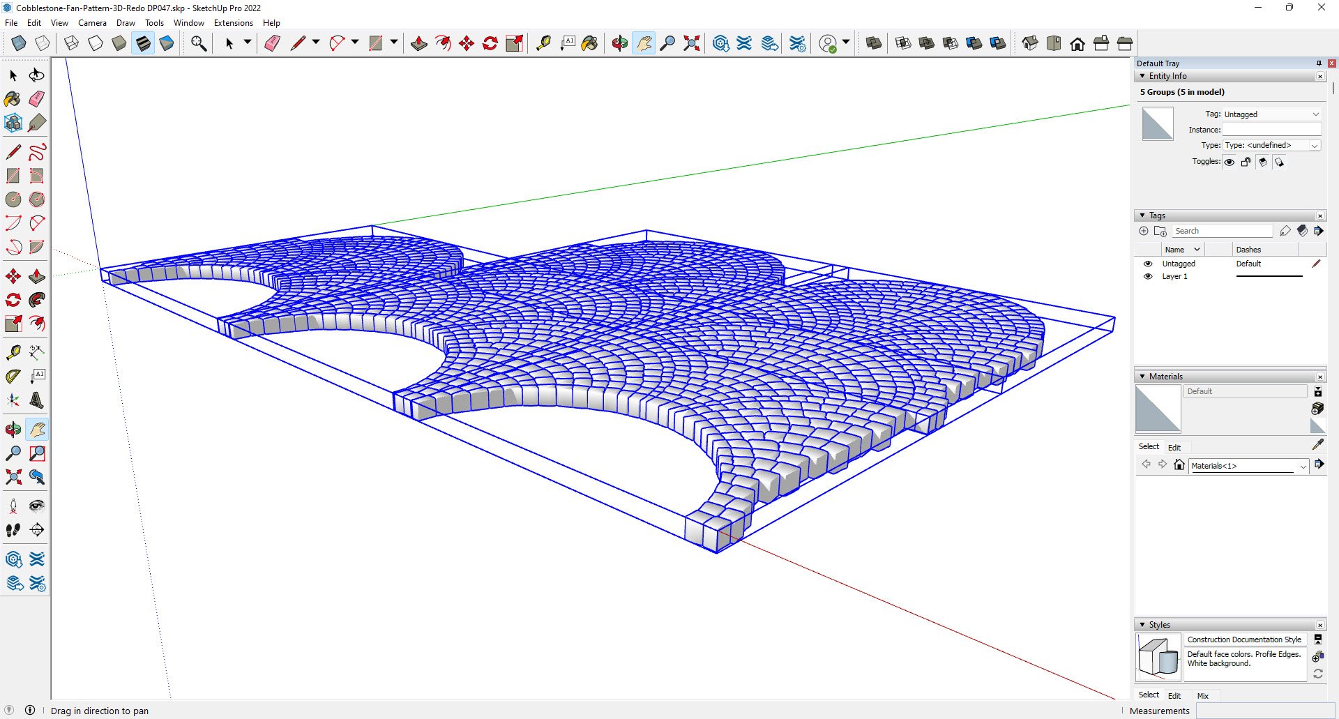 Natural Stone CAD Design Pattern: CF01T - Stone Curators