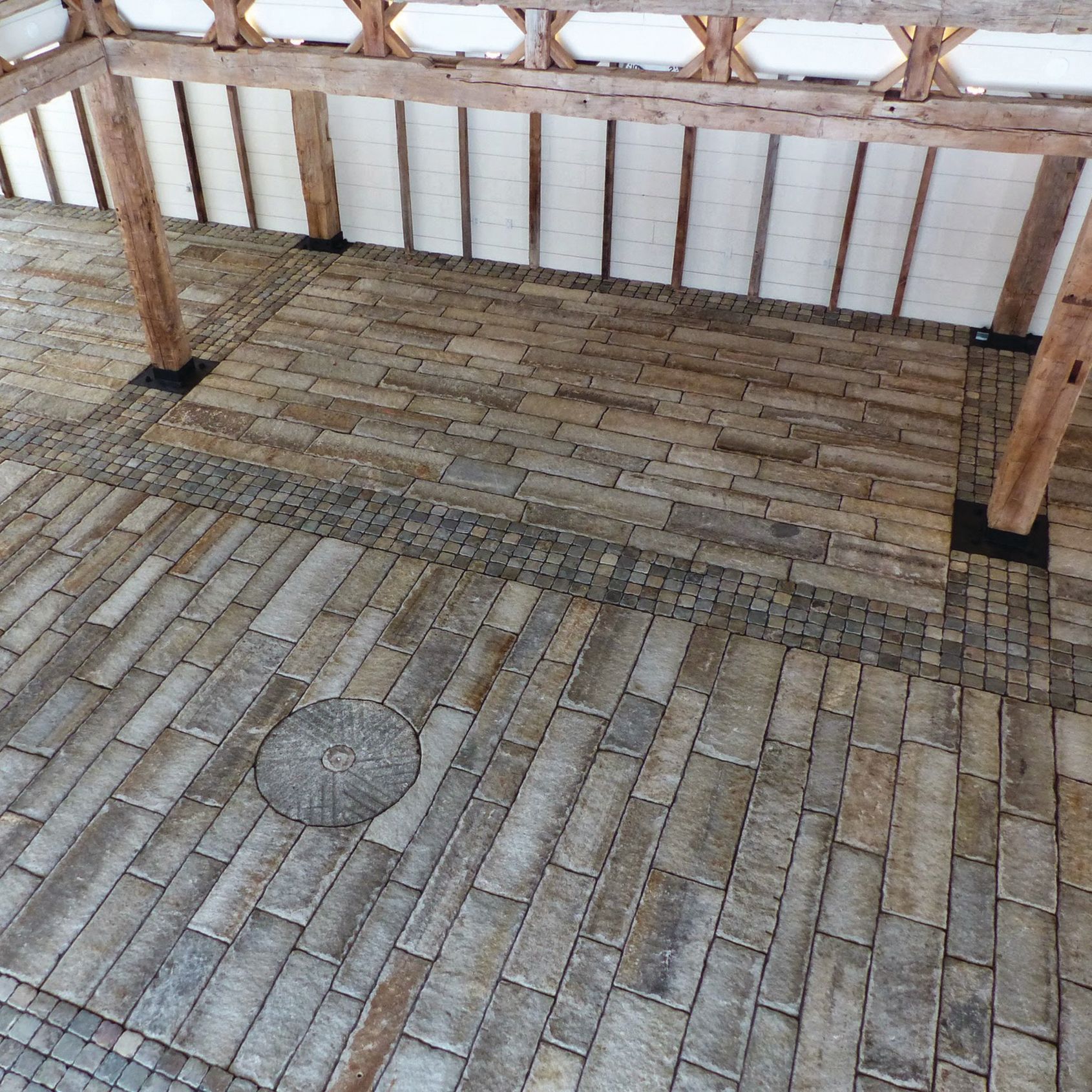 Reclaimed Stone Barn Floor