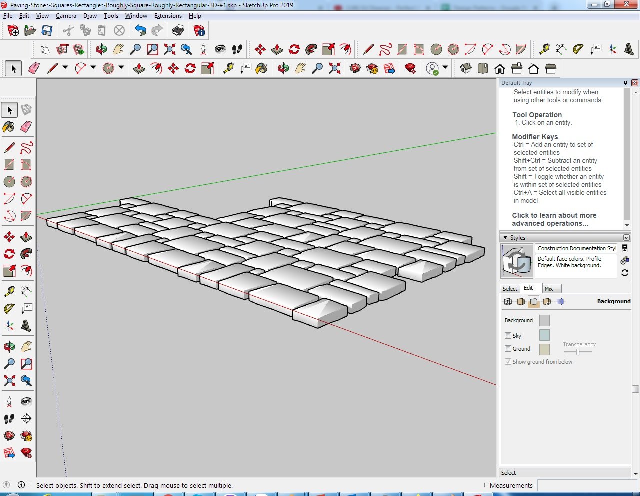 Natural Stone CAD Design Pattern: PS02 - Stone Curators